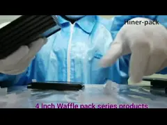ABS MPPO Waffle Pack Chip Trays 36PCS Ultrasonic Cleaning For Bare Die