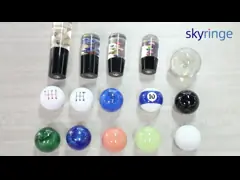 Flower Resin Shift Knob Craft Decoration Crystal Easy Clean For Car Interior