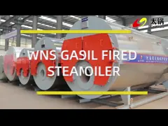 Horizontal Gas Oil Boiler Fired Steam Large Volume PLC For Industrial