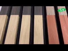 Polyester Wood Acoustic Panels Veneer Sound Absorption Decorative