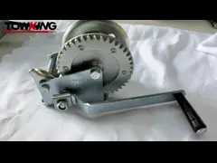 Hand Marine Trailer Winch 1200lbs Steel Zinc Plated With Cable Hook