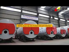 Safety Gas Oil Boiler 3T/H Fired Steam Explosion Proof PLC Control