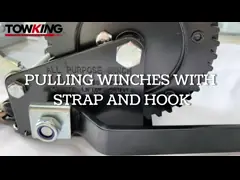 Pulling Marine Trailer Winch 1000lbs Powerful Smooth Operation Black
