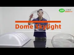 Bubble Dome Skylight Clear Polycarbonate Flame Resistant For Roofing Lighting