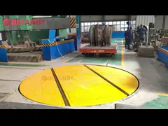 Rail Turntable Material Handling Solutions Transfer Cart Flexible Rotation