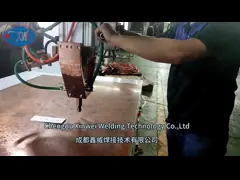 Roof Table Spot Welding Machine Flexible Activity Water Cooling For Metal