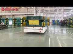 Steerable Trackless Transfer Cart Trolley 40 Tons Electric Battery Powered