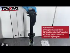 RV Type Electric Trailer Jack Stabilizer 3.5k 12V 3500Lbs A Frame
