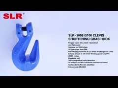 Clevis Rigging Hardware Sling Hook Powder Plastified With Safety Latch