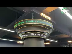 Curved Soft Flexible LED Display Panel Lightweight Thin For Indoor