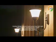 LED Wall Mounted Solar Light Fast Charging Aluminum For Pathway