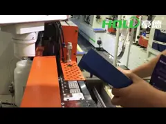 Narrow End Wood Edge Banding Machine 17.5kw 0.6Mpa 23m/Min CE Prooved