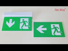 Emergency Led Exit Signs SMD 2835 Green Double Side For Commercial
