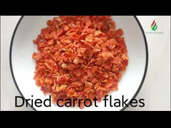 Natural Puffed Dried Carrot Chips Dehydrated Vegetable Grade A