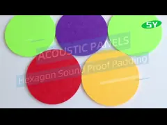 Self Adhesive Hexagonal Acoustic Panels Sound Absorption For House Decoration
