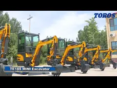Small Toros Mini Excavator 1.8 Ton 11.8KW 2600rpm Flexible For Farm