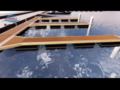 Dock Marine Aluminum Gangways Ramps Flexible Movement With Rubber Fender