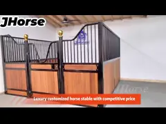 Prefabricated Horse Stall Fronts Stable Steel Bamboo Wood For Farm