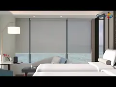 White Coated Blackout Roller Blinds Fabric Polyester For Commercial