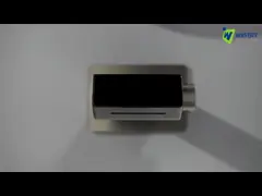 Concealed Brushed Aluminum Faucets Basin Tap 2.2 GPM With Digital Display