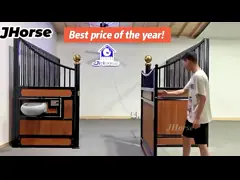 Bamboo European Horse Stalls Heavy Duty Strong With Swing Door