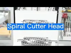 Helical Spiral Cutter Heads Aluminum / Steel Mirror Surface For Woodworking