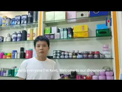 Candela di metallo lata de lata Körper ohne Nähte 8 oz con rilievo