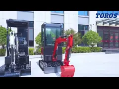 Hydraulic Toros Mini Excavator 1.5 Ton 19KW Flexible Operation Home Use