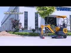 Diesel Engine Toros Mini Excavator 1.2 Ton 22MPa 4km/h Small