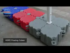 HDPE Marine Floating Docks Cubes 350kg/sqm Skid Resistant Long Lasting