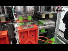 HDPE / LDPE Plastic Bottle Blow Molding Machine 10 Liter Double Station