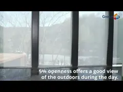 Solar Shades Polyester Sunscreen Fabric Roller Blinds For Window