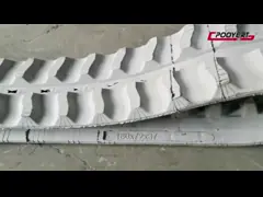Continuous Excavator Rubber Tracks 180mm Width 72mm Pitch Gray