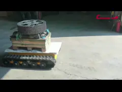 Crawler Rubber Track Undercarriage 48V 1.5KW 200kg Loading For Engineering Machinery
