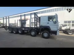 Timber Logging Truck 6 X 4 16 Wheel 3 Axles Diesel 400HP For Wood Transportation