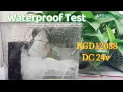 Waterproof DC Axial Cooling Fan DC24V 5 Blades High Speed IP68