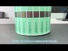 Security Tax Stamp Duty Adhesive Anti Counterfeit Customized