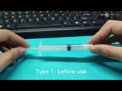 EO Gas Disposable Sterile Syringe 1ml / 2ml Plastic For Injection / Puncture