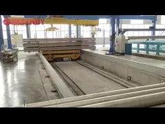Steel Pipe Rail Transfer Cart Trolley 20 Tons Flatbed Motorized Electric For Factory