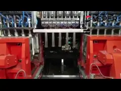 Máquina de moldeo por estrucción de botellas PE / PP / PVC doble estación
