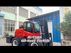 All Terrain Off Road Forklift Truck Four Wheel EPA Approved For Rough Terrain