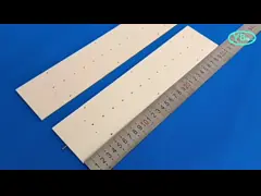 Thin Alumina Ceramic Plates Components Light Yellow With Thread Hole