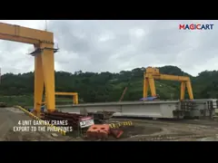 Double Beam Mobile Gantry Cranes 130 Ton Hydraulic Anti Collision