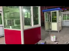 Guardia de seguridad al aire libre Casa de la cabina de acero Windpoof para el estacionamiento