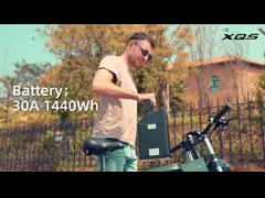 City Commuter Men's Fat Tire Electric Bike 30A 1440Wh 55km/h Long Range