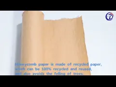 Recyclable Honeycomb Wrapping Paper Kraft Brown For Packaging