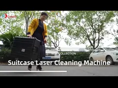 Suitcase Fiber Laser Cleaning Machine 100W Metal With Dual Head