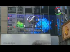 Film Type LED Mesh Display P6.5mm Transparent Self Adhesive Outdoor