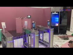 Library Swing Barrier Gate Facial Recognition / RFID Card No Noise