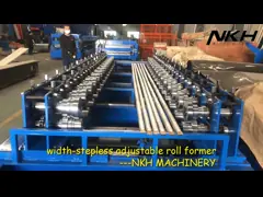 75mm PU Sandwich Panel Roll Forming Machine For Prepainted Sheets